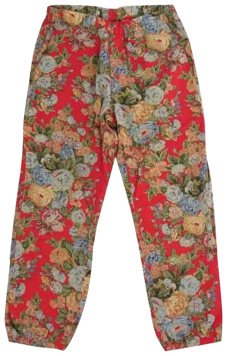 Buy Supreme Floral Pants 'Red' - 00052 1FW1405SFPR RED | GOAT
