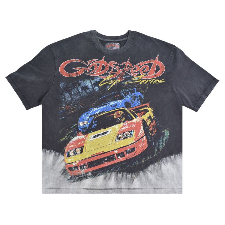 Buy Godspeed F.T.W Tee 'Washed Black' - 09357 1SS2504HFTWB WASH | GOAT