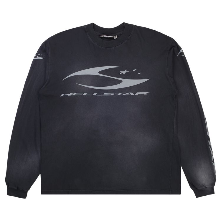 Buy Hellstar H Cursive Logo Longsleeve 'Black' - HS1LS01 BLK | GOAT
