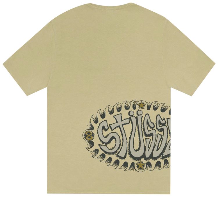 Buy Stussy Wave Oval Tee Pigment Dyed 'Elm' - 1905155 ELM | GOAT