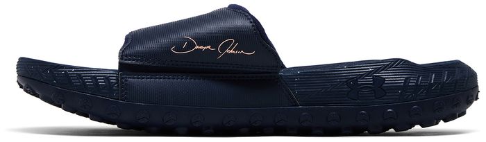 Buy Under Armour Project Rock 3 Slide 'Midnight Navy Flare Orange ...