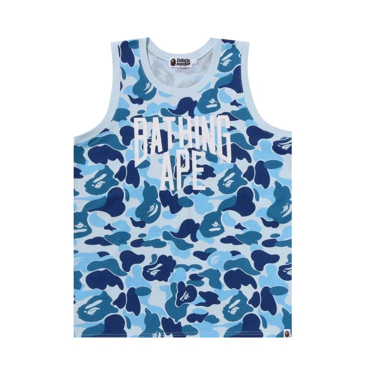 Buy BAPE ABC Camo NYC Logo Tank Top 'Blue' - 1L30 108 002 BLUE | GOAT