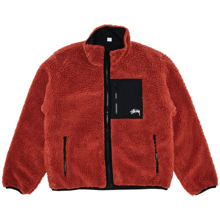 Buy Stussy Sherpa Reversible Jacket 'Tera' - 118529 TERA | GOAT