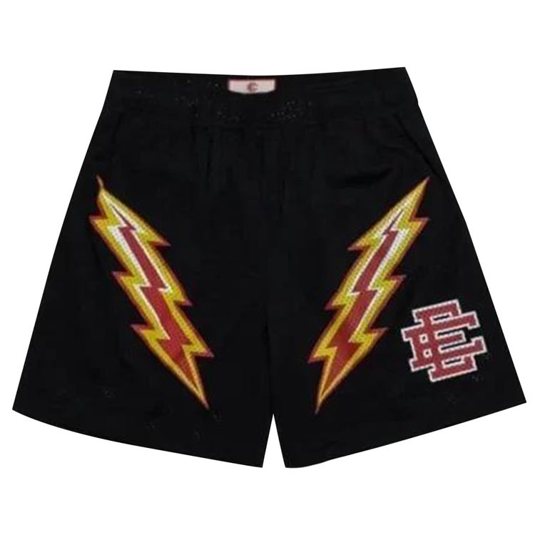 Buy Eric Emanuel EE Basic Lightning Bolt Short 'Black/Yellow/Red ...