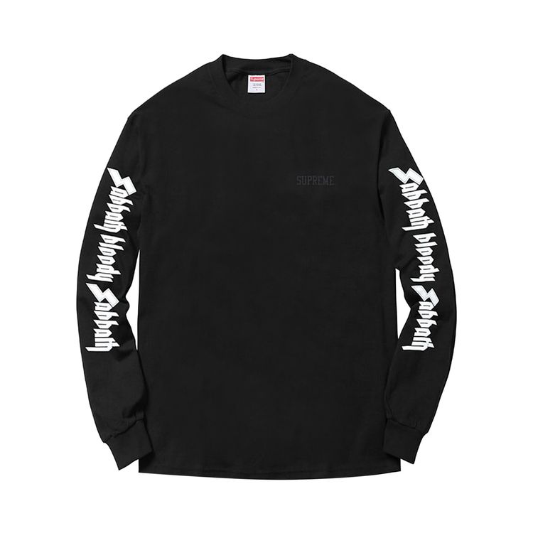 Buy Supreme Black Sabbath Long-Sleeve Tee 'Black' - SS16T19 BLACK | GOAT