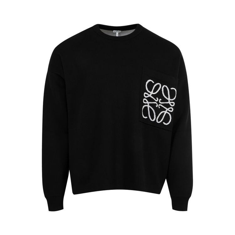 Buy Loewe Anagram Pocket Sweater 'Black/White' - H526Y14KKI 1102 | GOAT