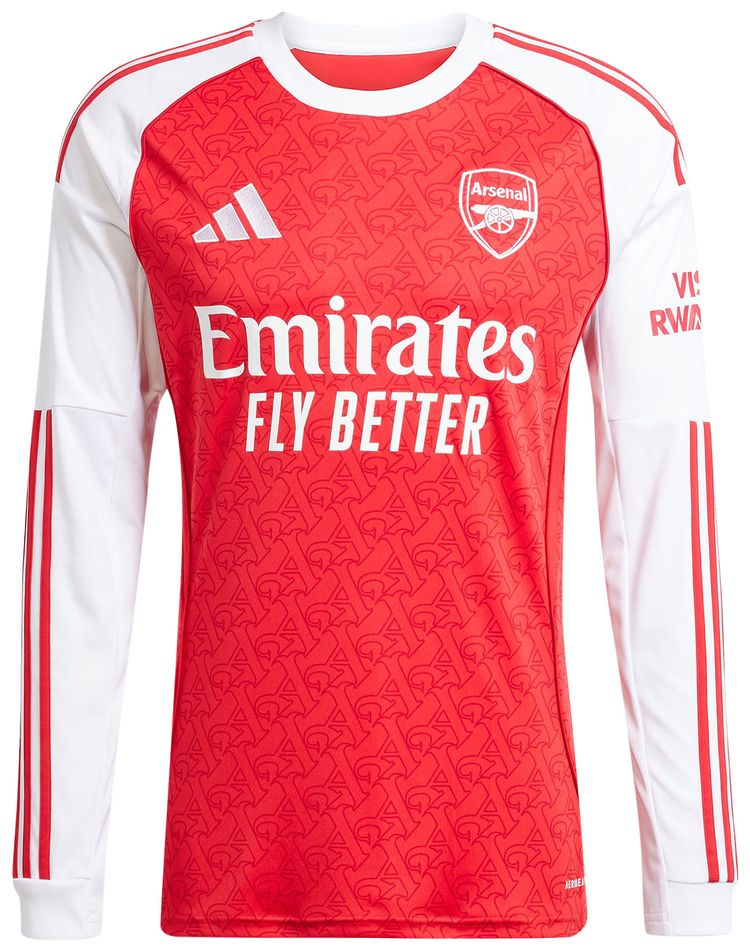 Buy adidas Arsenal 25/26 Long Sleeve Home Jersey 'Cloud White/Burgundy ...