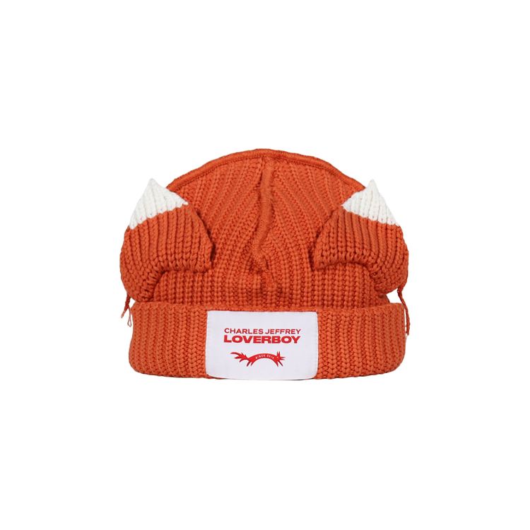 Buy Charles Jeffrey Loverboy Chunky Ears Beanie 'Orange' - 54130303 | GOAT