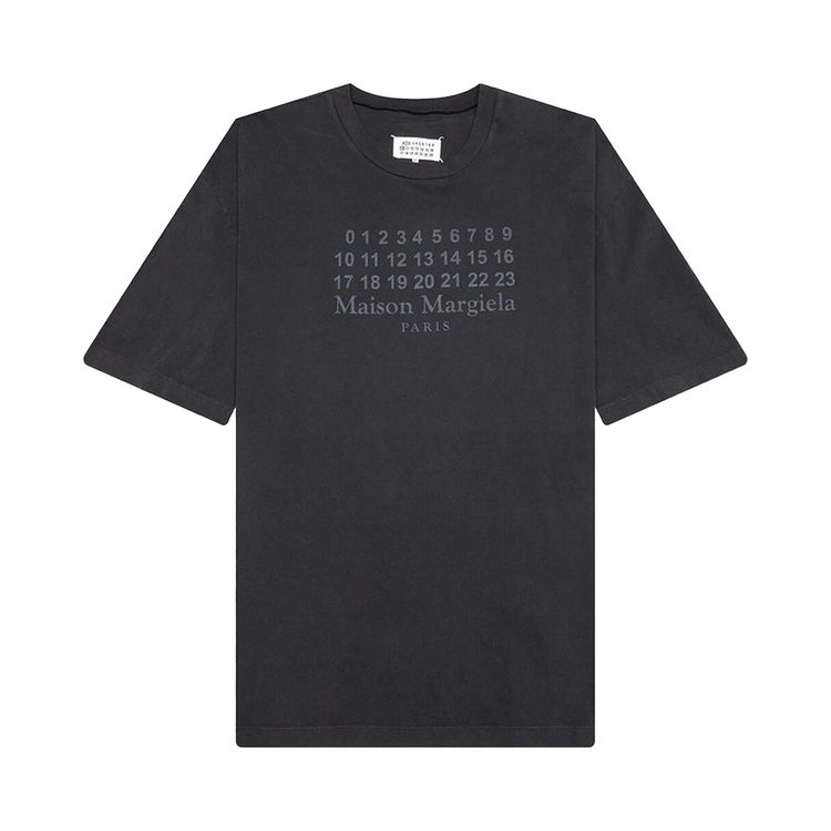 Buy Maison Margiela Number Logo T-Shirt 'Washed Black' - S67GC0042 ...