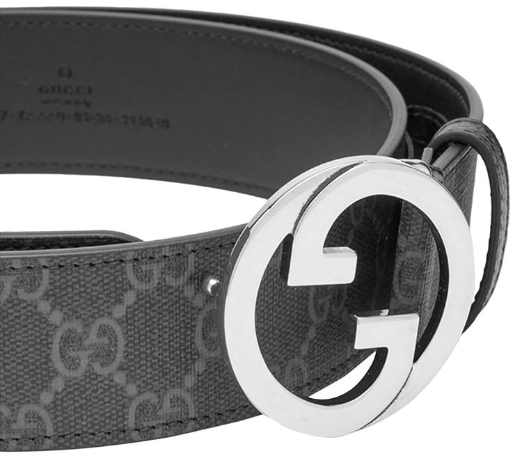 Buy Gucci GG Supreme Interlocking G Belt 'Black' - ?411924 KGDHX 8449 ...