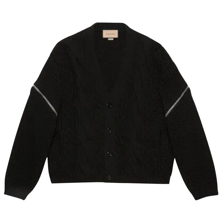 Buy Gucci Detachable Sleeves Knit Sweatshirt 'Black' - 680968 XKB22 ...