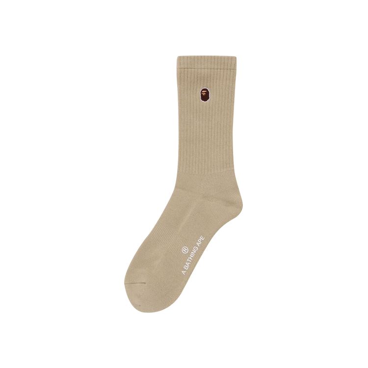 Buy BAPE One Point Socks 'Beige' - 1L80 184 001 BEIGE | GOAT