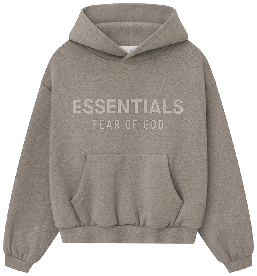 Buy Fear of God Essentials Classic Fleece Hoodie 'Homestead Heather ...