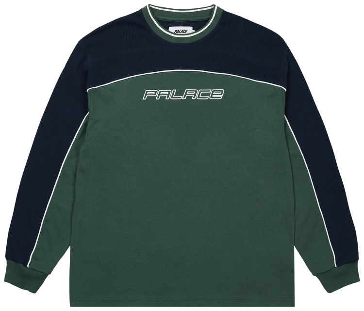 Buy Palace Mesh Panel Long-Sleeve 'Racey Green' - P29ES001 | GOAT