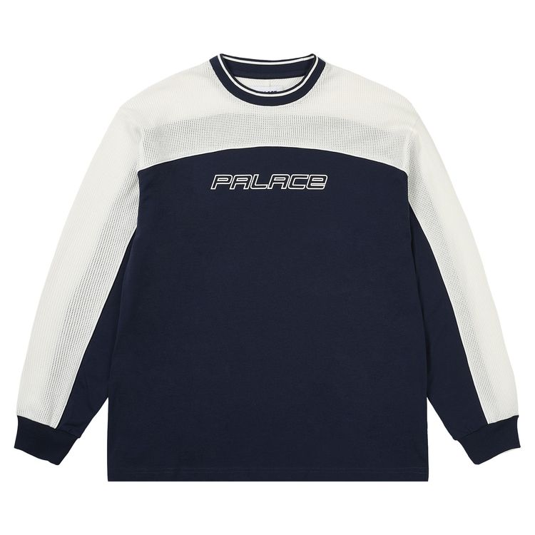 Buy Palace Mesh Panel Long-Sleeve 'Navy' - P29ES004 | GOAT