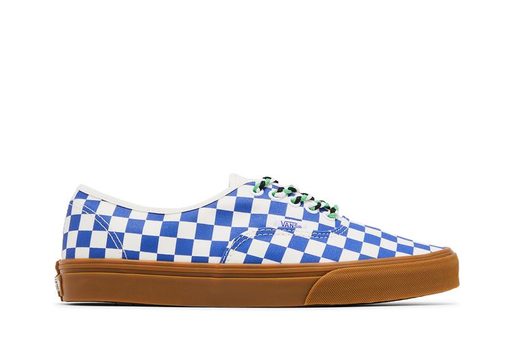 Buy Vans Authentic 'Checkerboard - Blue Gum Braided Laces ...