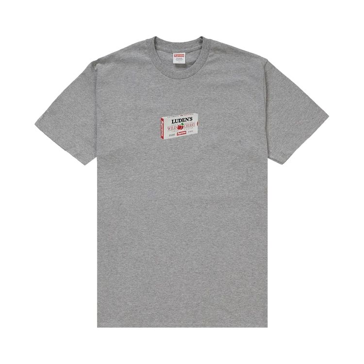 Buy Supreme Luden's Tee 'Heather Grey' - FW18T44 HEATHER GREY | GOAT