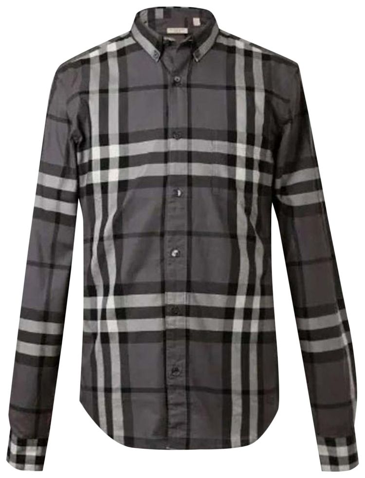 Buy Burberry Check Shirt 'Grey' - 8073398 | GOAT