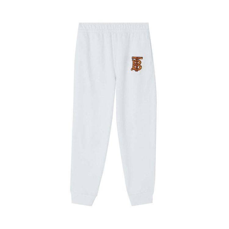 Buy Burberry Tiger TB Monogram Motif Sweatpants 'White' - 80515591 | GOAT