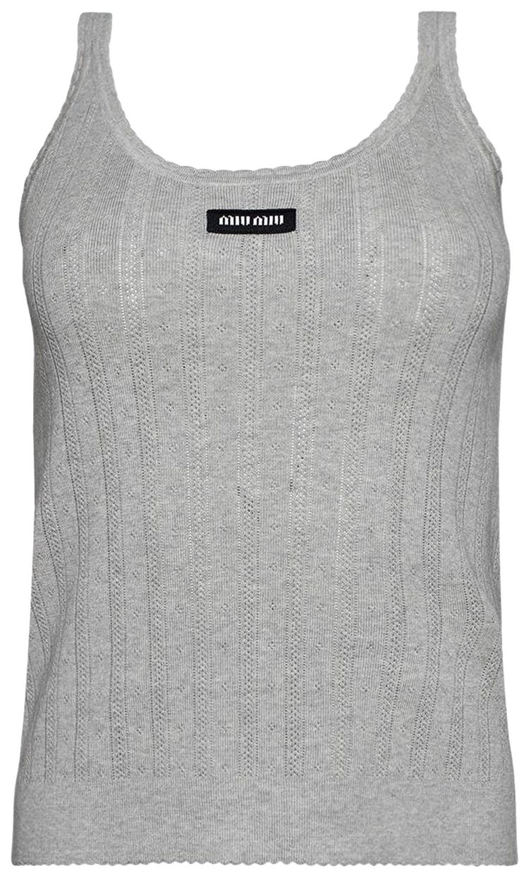Buy Miu Miu Tank Top 'Grigio' - MMV287 S OOO 17OX F0031 | GOAT