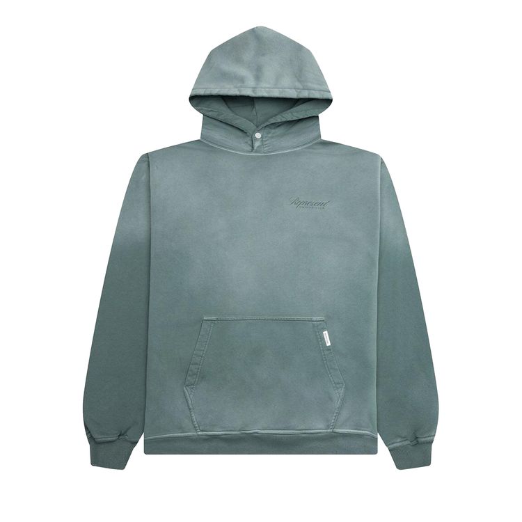 Buy Represent Clo Owners Club Script Hoodie 'Vintage Green' - OCM41200 ...