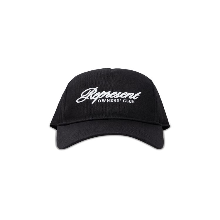 Buy Represent Clo Owners Club Script Cap 'Black' - OCM81424 01 | GOAT