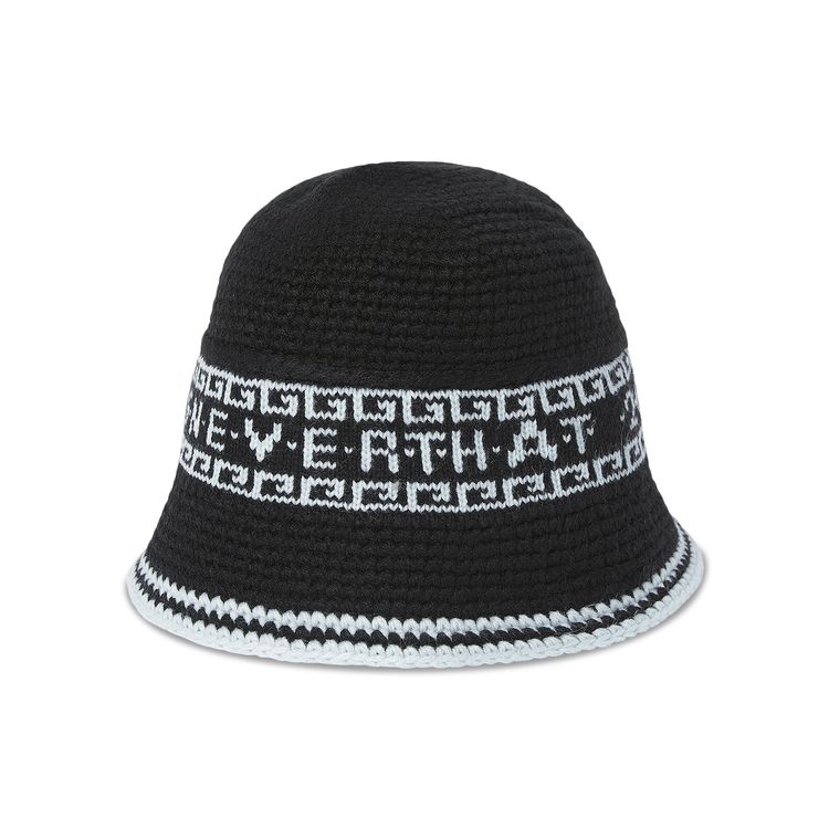 Buy thisisneverthat Crochet Bucket Hat 'Black' - TN243WHWBK04 BLAC | GOAT UK