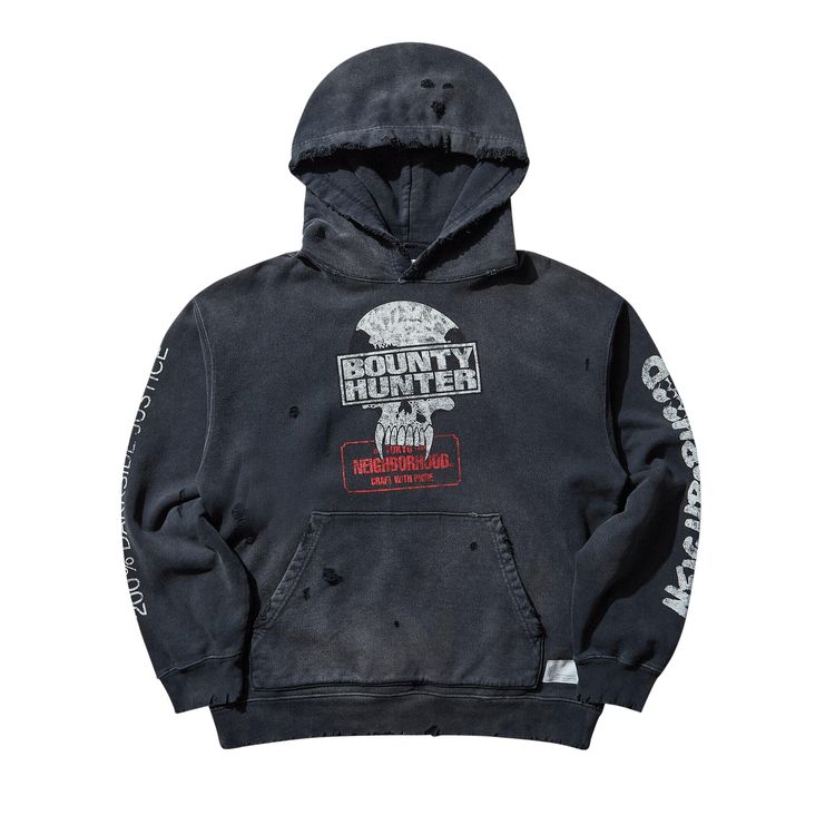 Buy Neighborhood x Bounty Hunter Savage Hoodie 'Black' - 251OKBHN CSM01 ...