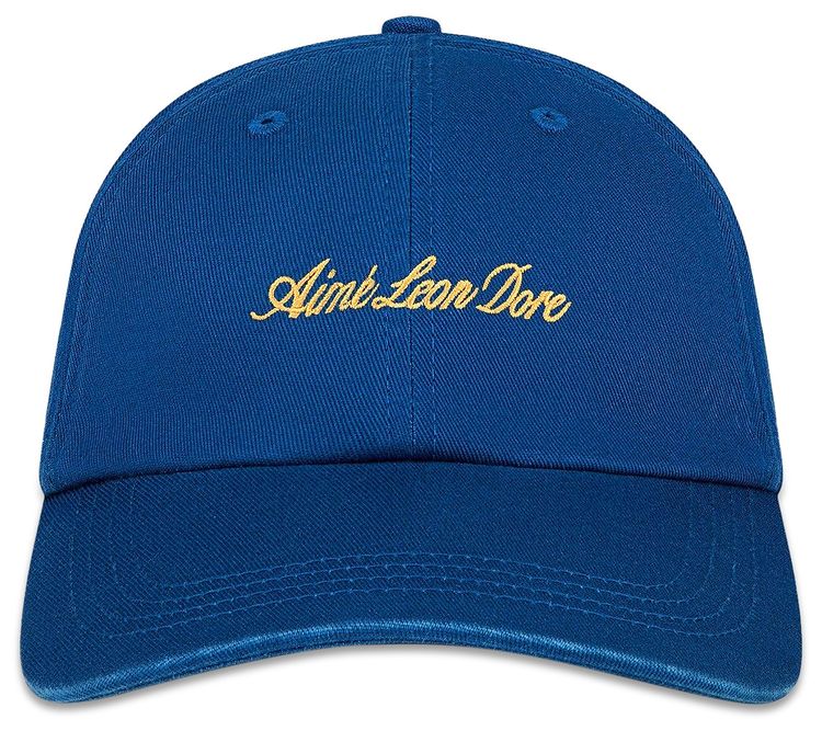 Buy Aimé Leon Dore Washed Script Hat 'Blue Quartz' - FW25AH022 BLUE | GOAT