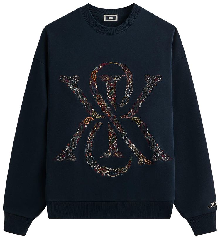 Buy Kith & Kin Paisley Crest Nelson Crewneck 'Nocturnal' - KHM033905 ...