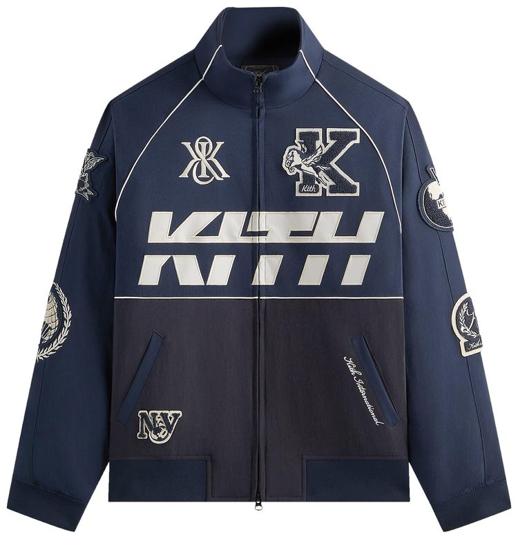 Buy Kith Dejan Racing Jacket 'Nocturnal' - KHM010906 413 | GOAT