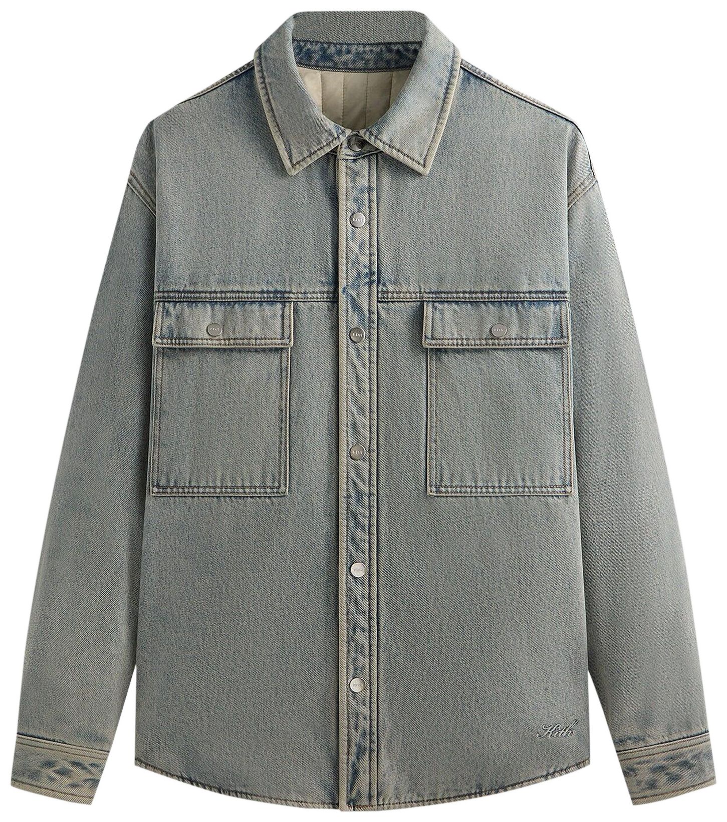 Buy Kith Denim Apollo Shirt Jacket 'Cameron Wash' - KHM033253 5077 | GOAT