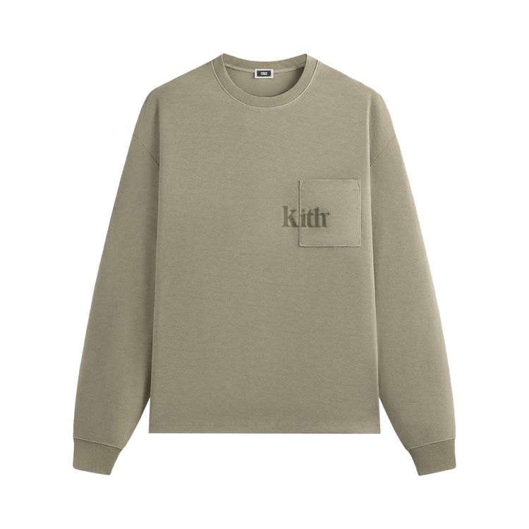 Buy Kith Long-Sleeve Quinn Tee 'Haze' - KHM033781 335 | GOAT