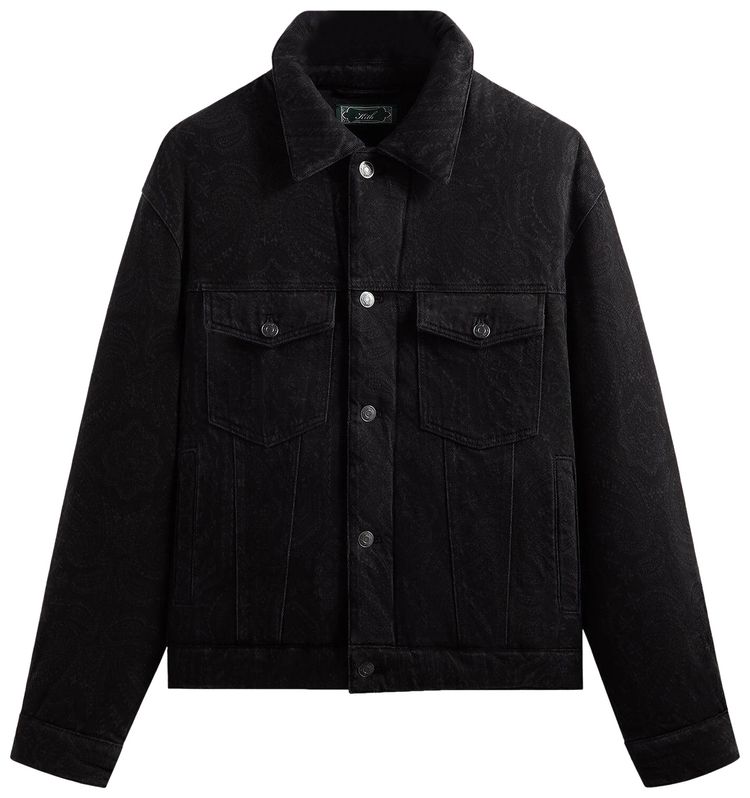 Buy Kith Puffed Jase Denim Jacket 'Black' - KHM010954 001 | GOAT