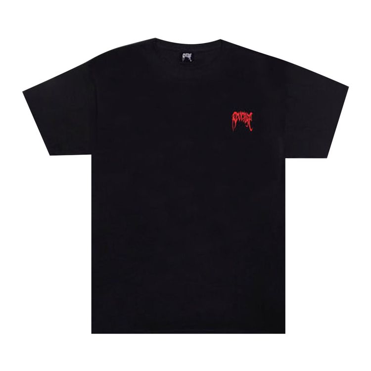 Buy Revenge Basic Embroidery Tee 'Black/Red' - 12017 10004RBETB BLAC | GOAT