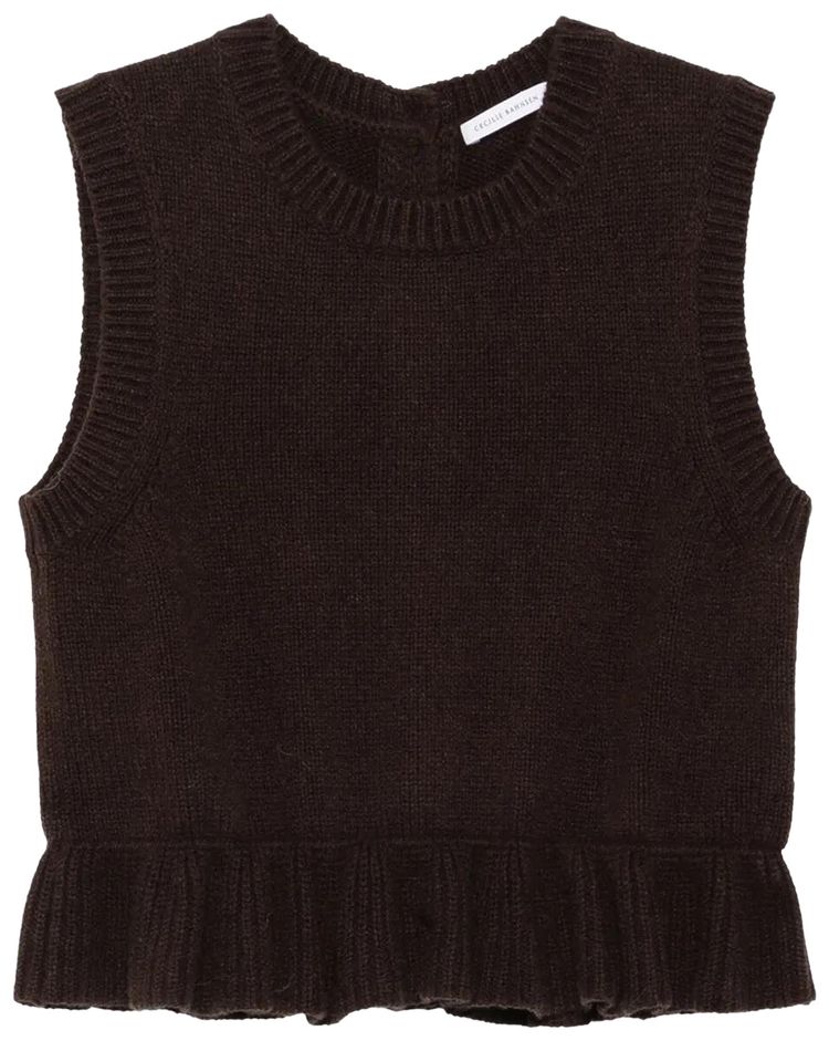 Buy Cecilie Bahnsen Bill Vest 'Brown' - 2 25 KNI53002 BROW | GOAT