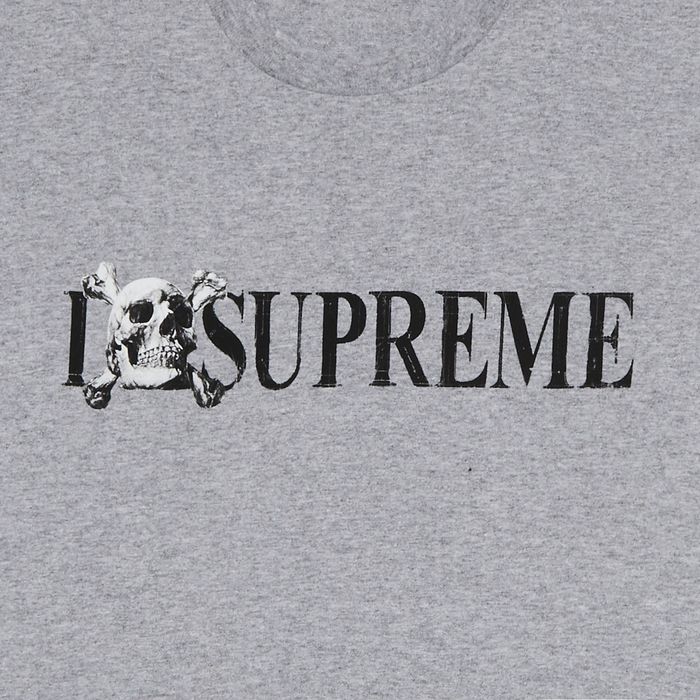 Buy Supreme Skull Tee 'Heather Grey' - FW25T48 HEATHER GREY | GOAT