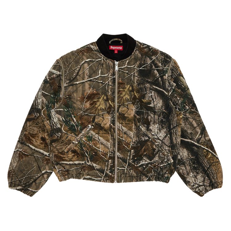 Buy Supreme Zip-Off Sleeve Quilted Bomber Jacket 'Realtree AP Camo ...