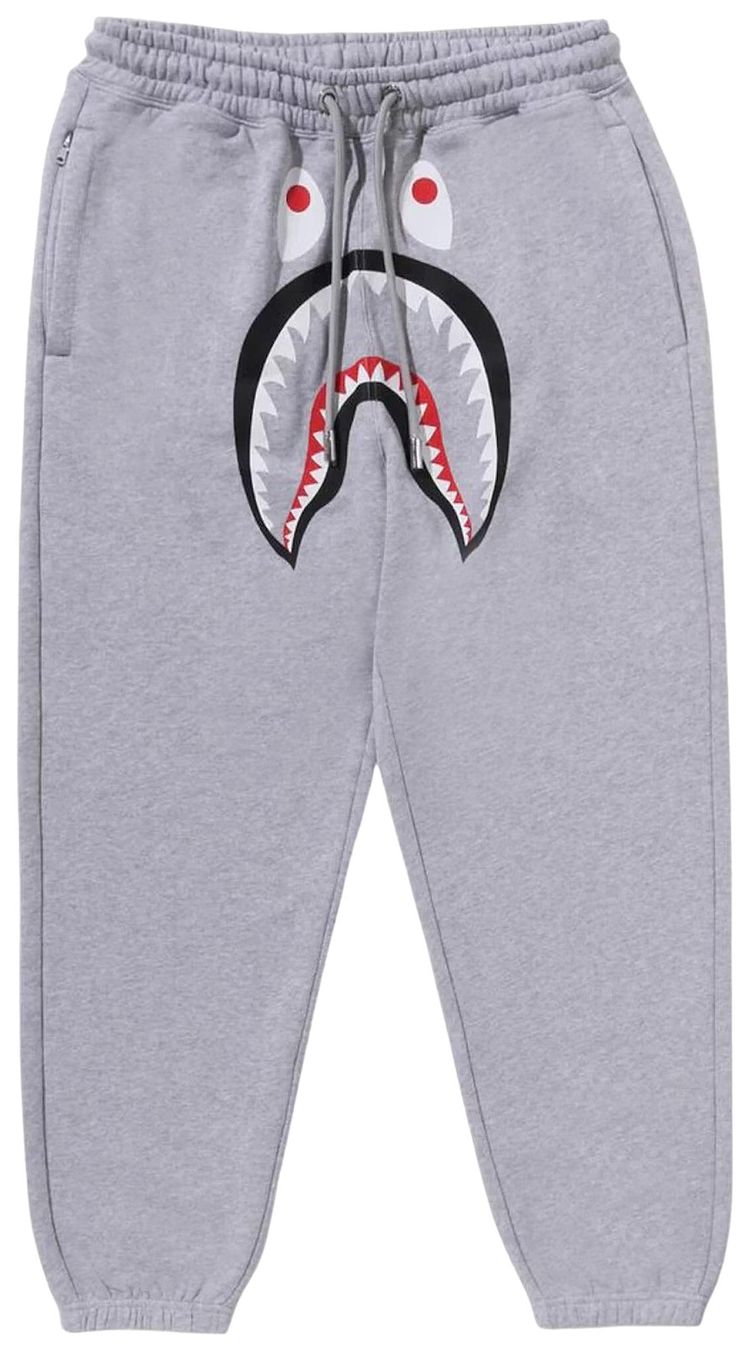 Buy BAPE Shark Relaxed Fit Sweatpants 'Grey' - 1L80 152 321 GREY | GOAT