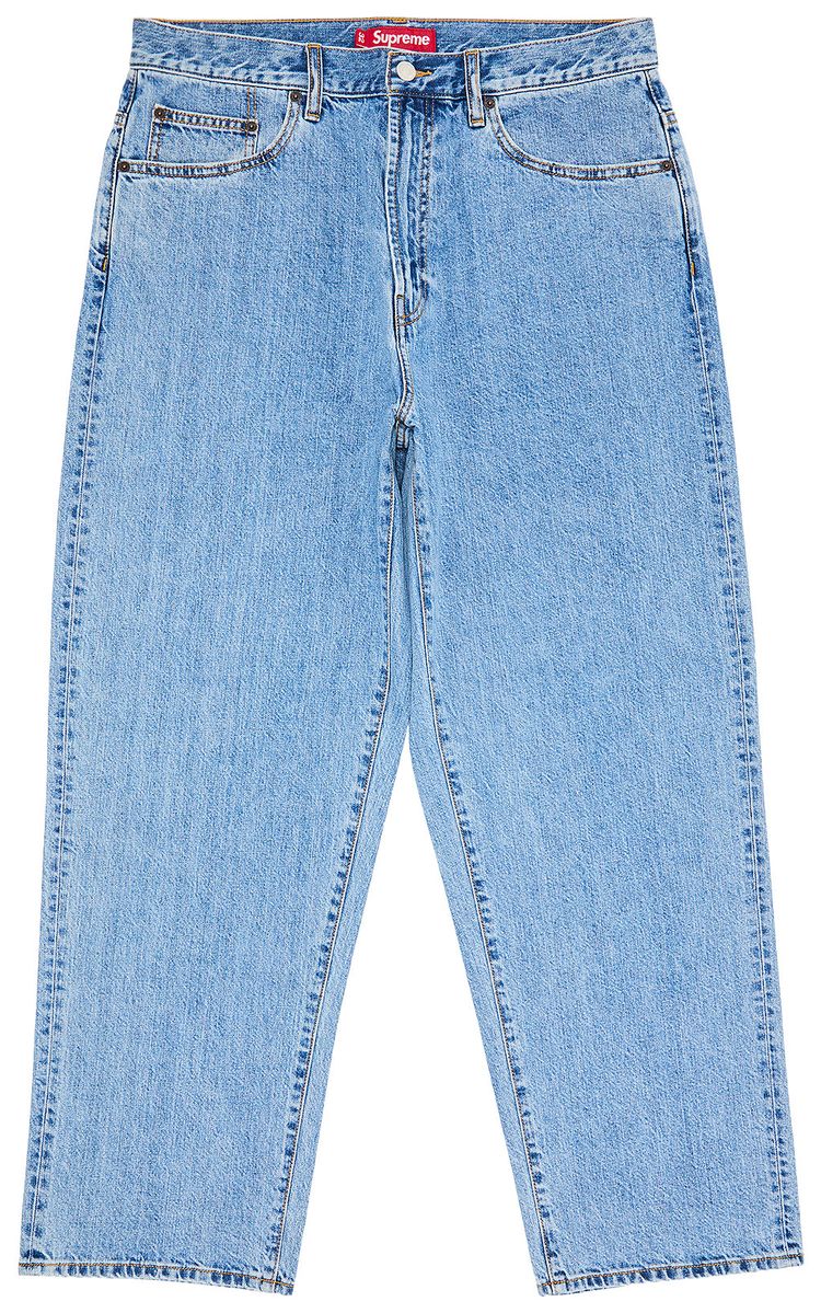 Buy Supreme Baggy Jean 'Washed Indigo' - FW25P27 WASHED INDIGO | GOAT