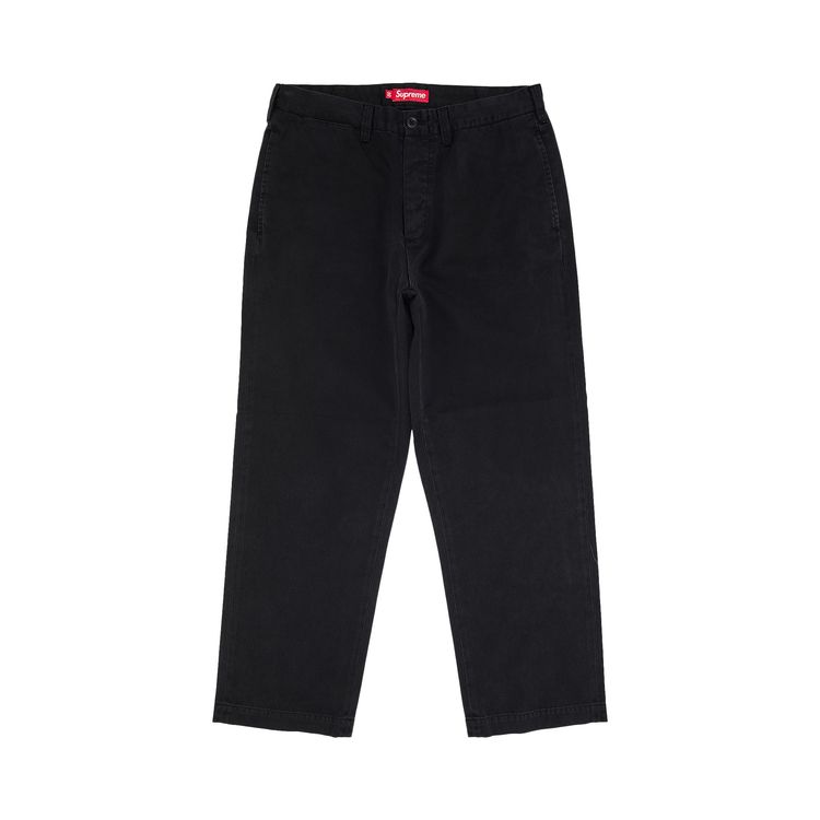 Buy Supreme Chino Pant 'Black' - FW25P22 BLACK | GOAT
