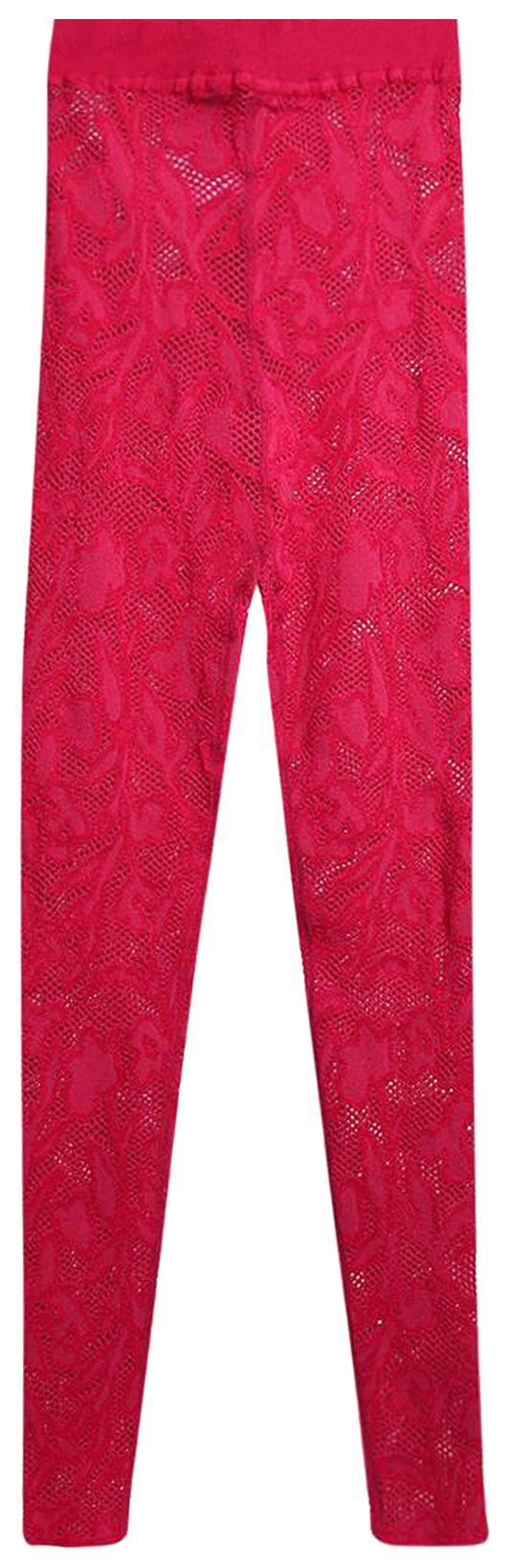 Buy Alaïa Lace Leggings 'Fuchsia' - AA9B10332M715 426 | GOAT