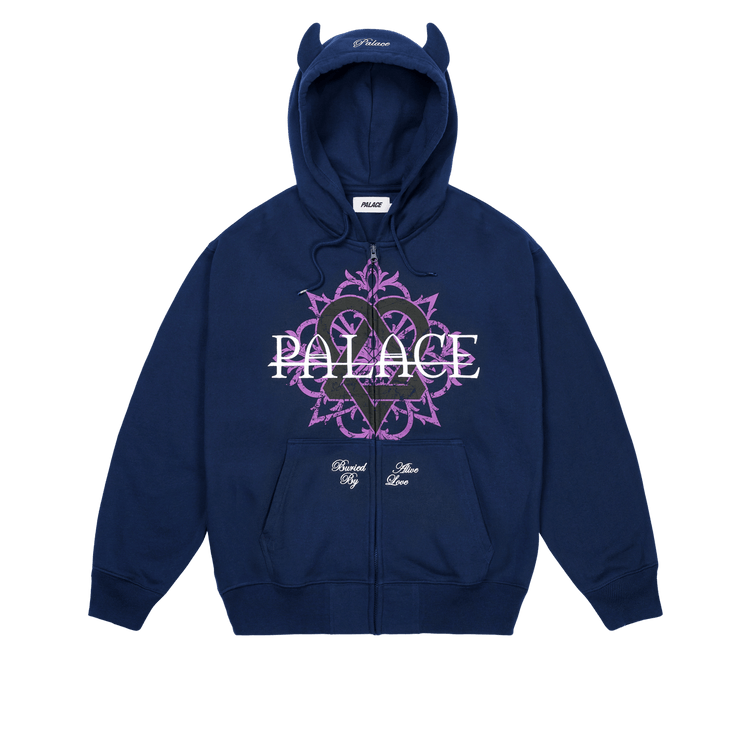 Buy Palace Tri-Gram Hood 'Navy' - P29CS025 | GOAT