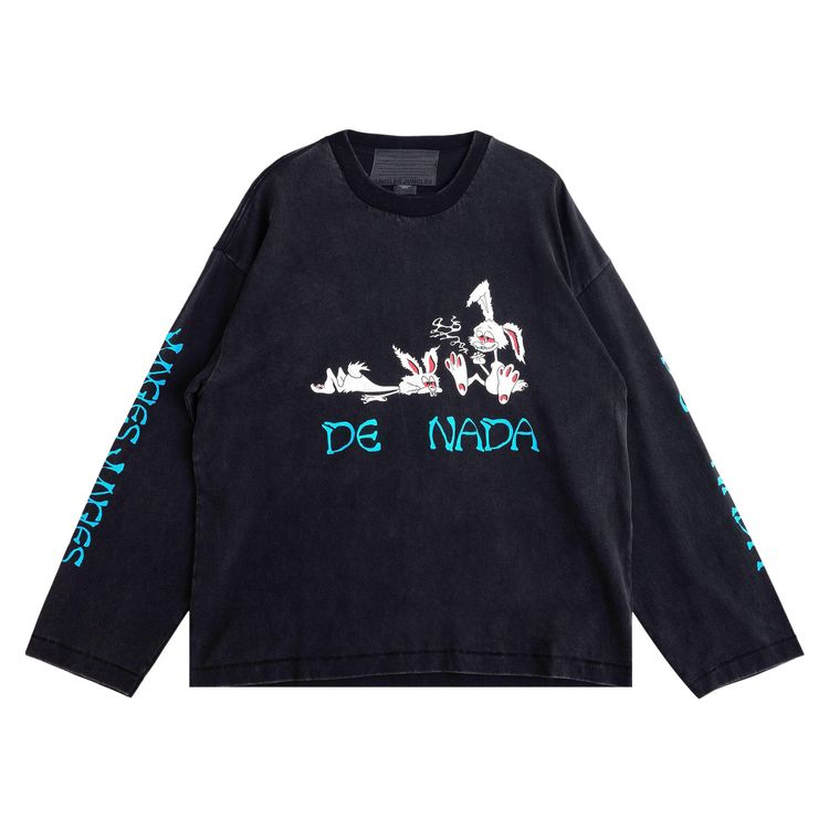 Buy Jungles De Nada Long-Sleeve Tee 'Black' - LS DN VTG BLAC | GOAT UK