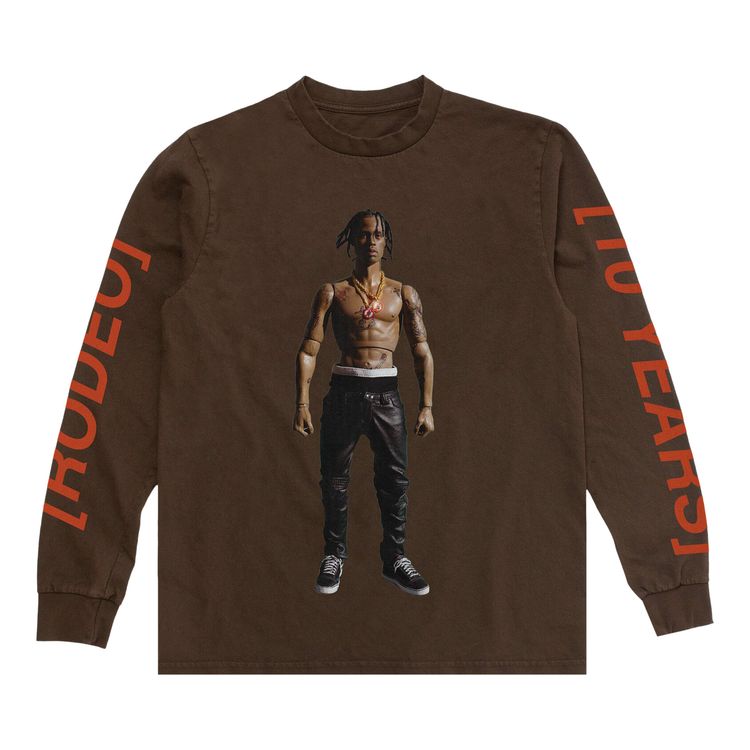 Buy Cactus Jack by Travis Scott Rodeo 10 Years Action Figure Longsleeve ...