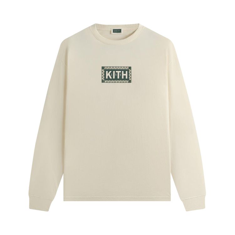 Buy Kith Ivy Classic Logo Long Sleeve Tee 'Sandrift' - KHM032868 104 | GOAT