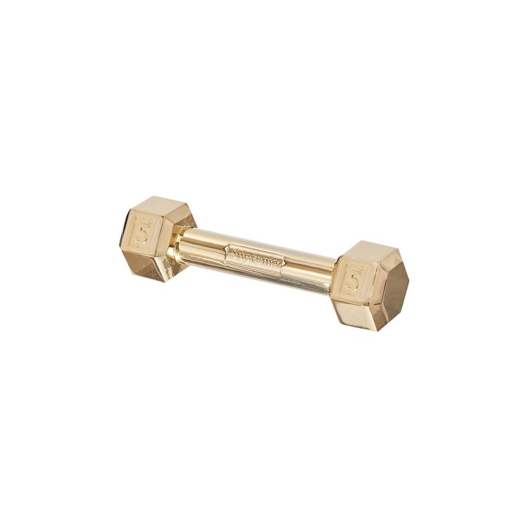 Buy Supreme Plated Dumbbell 'Gold Plated' - FW19A33 GOLD | GOAT