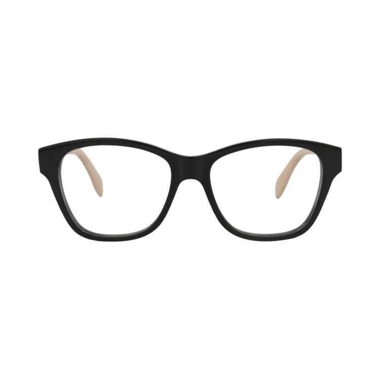 Buy Alexander McQueen Square-Frame Acetate Optical Frames 'Black ...