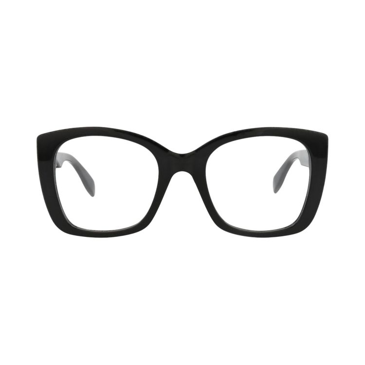Buy Alexander McQueen Square-Frame Acetate Optical Frames 'Black ...