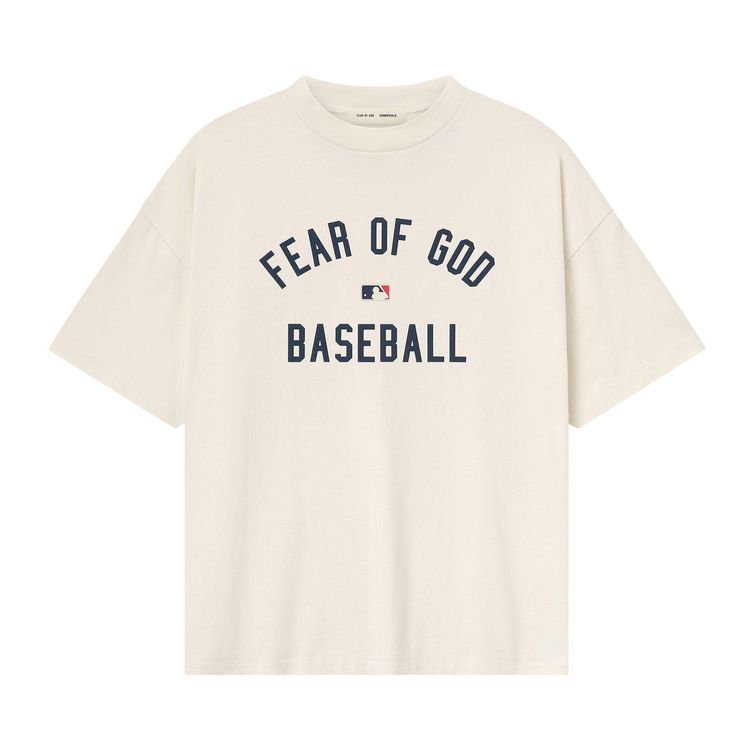 Buy Fear of God Essentials MLB 90s Tee 'Cream White' - 125ML254002F | GOAT